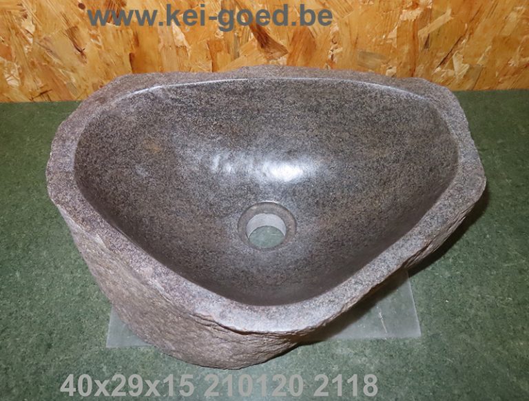 Pompbak natuursteen Lavabo direct leverbaar bij kei-goed.be